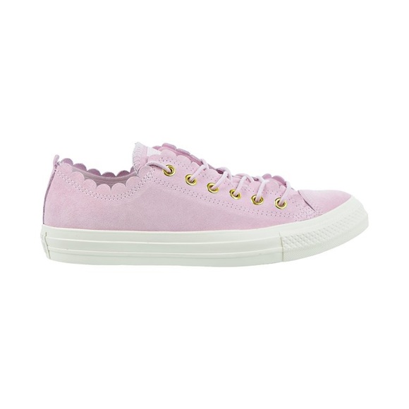 Converse | Shoes | Pink Converse Chuck Taylor All Star Ox Scalloped ...
